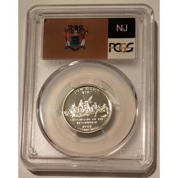 Us Mint | Other | 999 S Silver New Jersey State Quarter Proof Pr69 Dcam ...